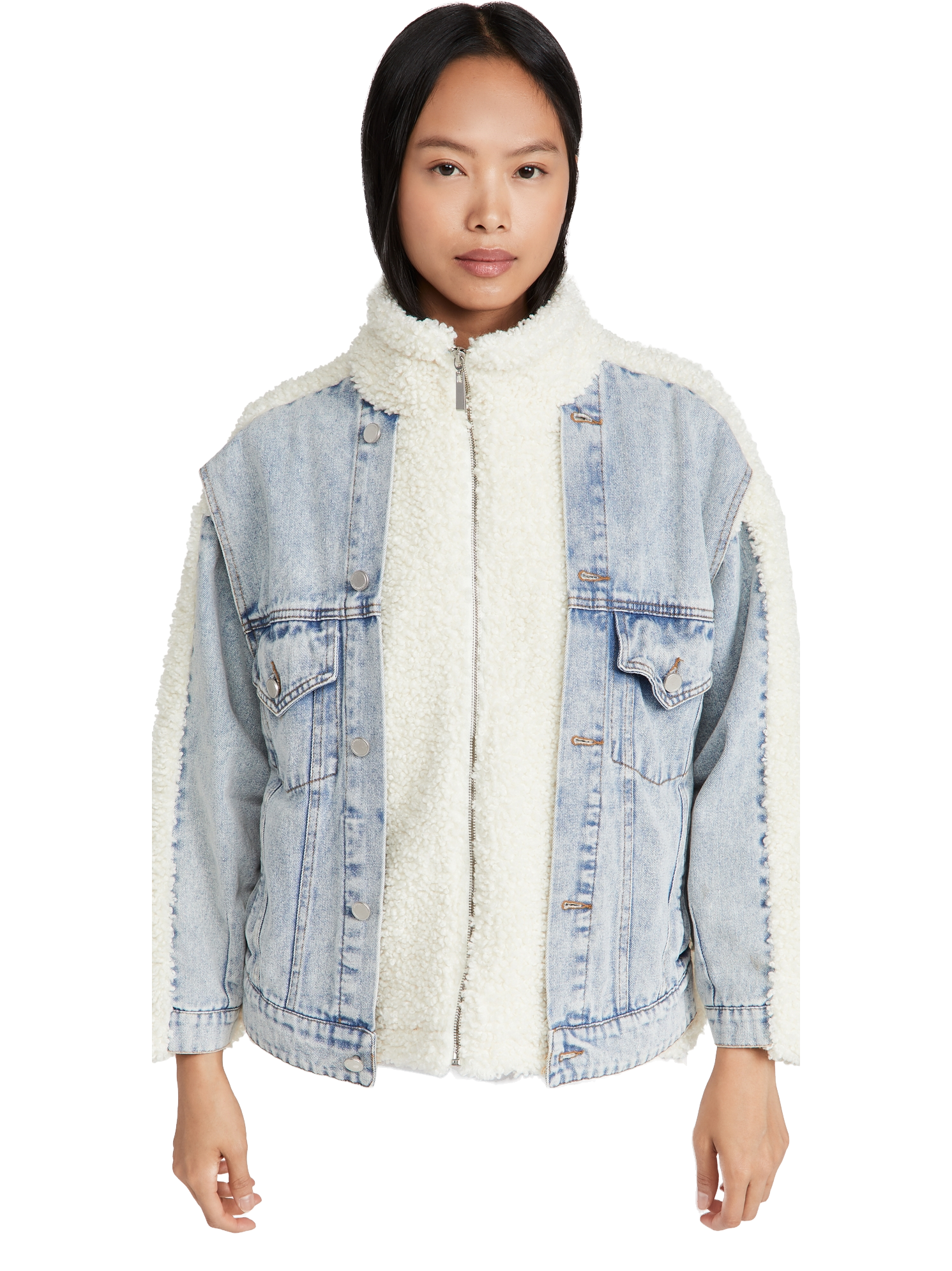 BLANKNYC BLANKNYC Denim Sherpa Jacket